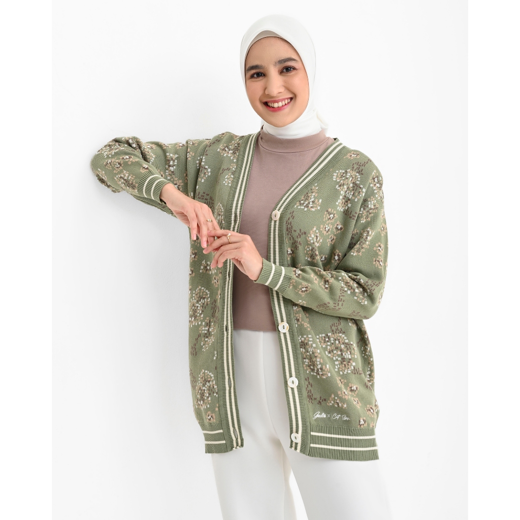 Jual Geulis.id x Cut Syifa / GAVERA CARDI / CARDIGAN WANITA (4 warna) | Shopee Indonesia
