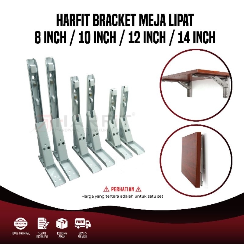 Jual HARFIT Siku Meja Lipat Dinding Per Engsel Ambalan Rak Melayang ...