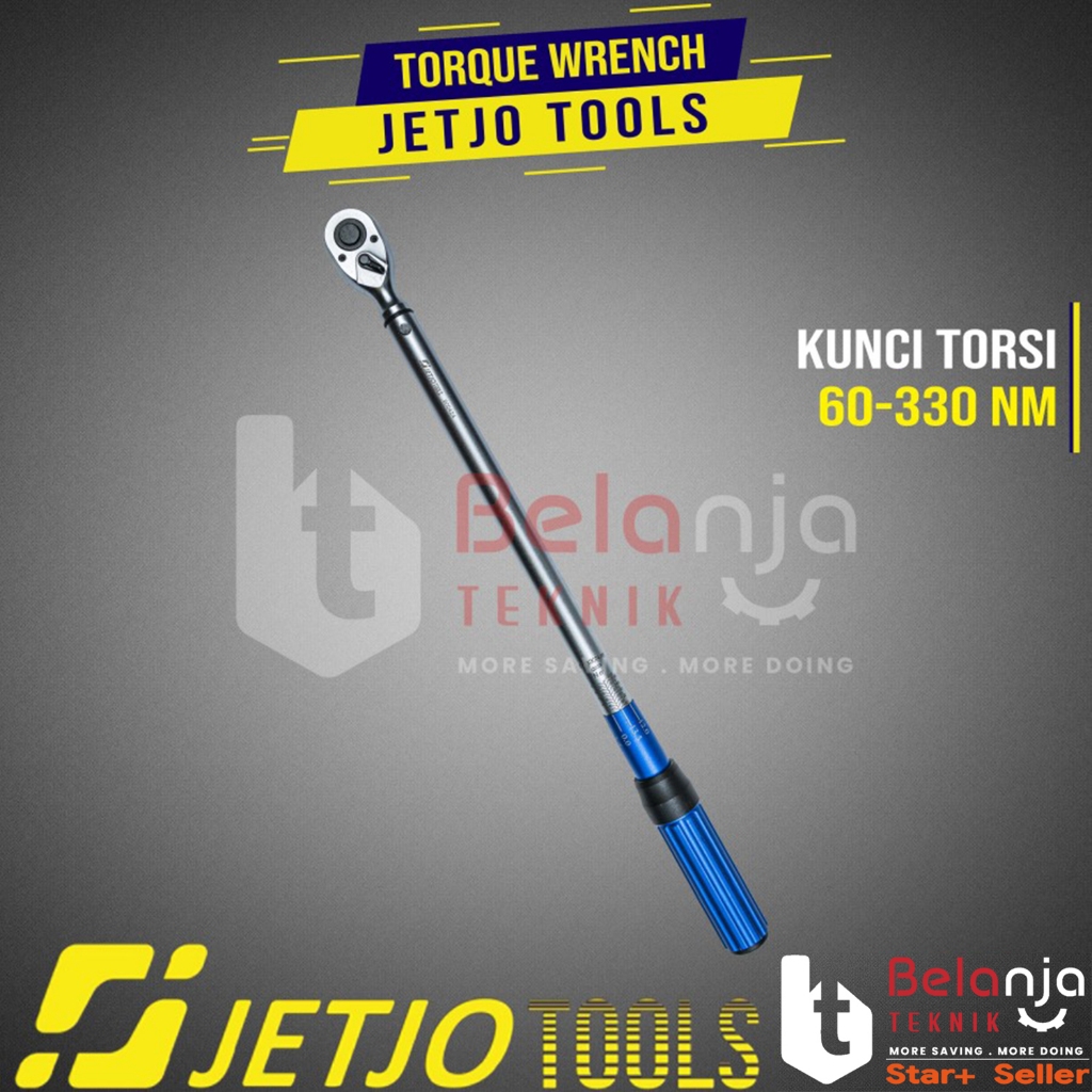 Jual JETJO TOOLS Kunci Momen Kunci Torsi Torque wrench 1/2" 60-330 NM ...