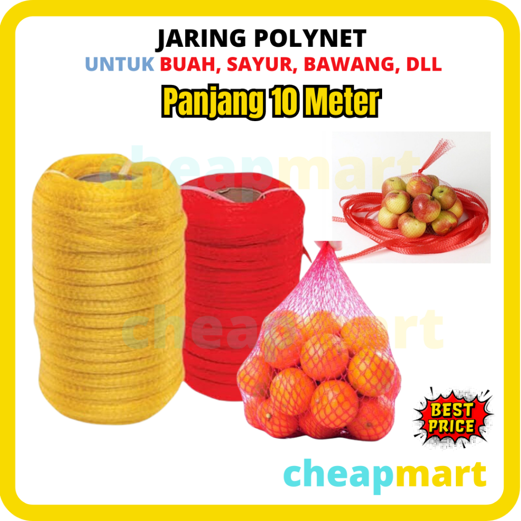 Jual [10 Meter] Jaring Polynet Untuk Buah, Sayuran, Bawang, dll Bahan ...