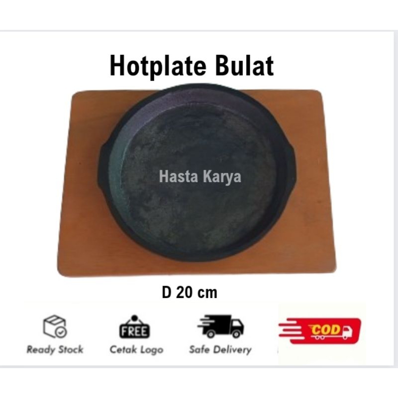 Jual Hotplate / Hot Plate Steak / Plate Bulat Uk 20cm Beserta Alas ...