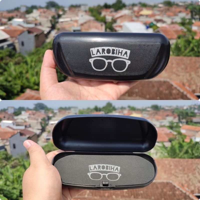 Jual satuan Box sablon oval costum case tempat kacamata warna warni ...