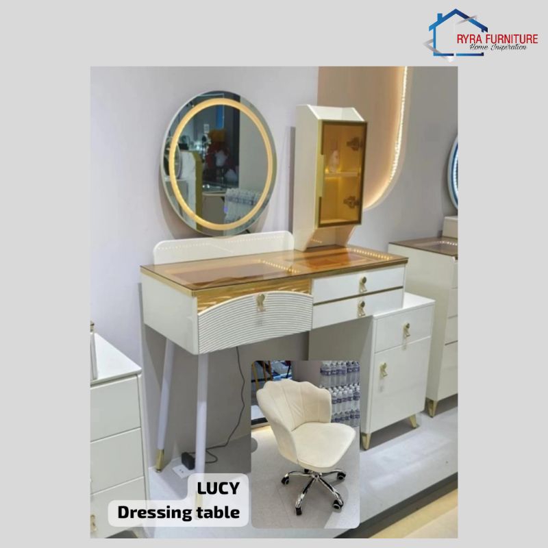 Jual MEJA RIAS DENGAN LAMPU LED KAKI BESI / MEJA RIAS MODERN ELEGAN ...