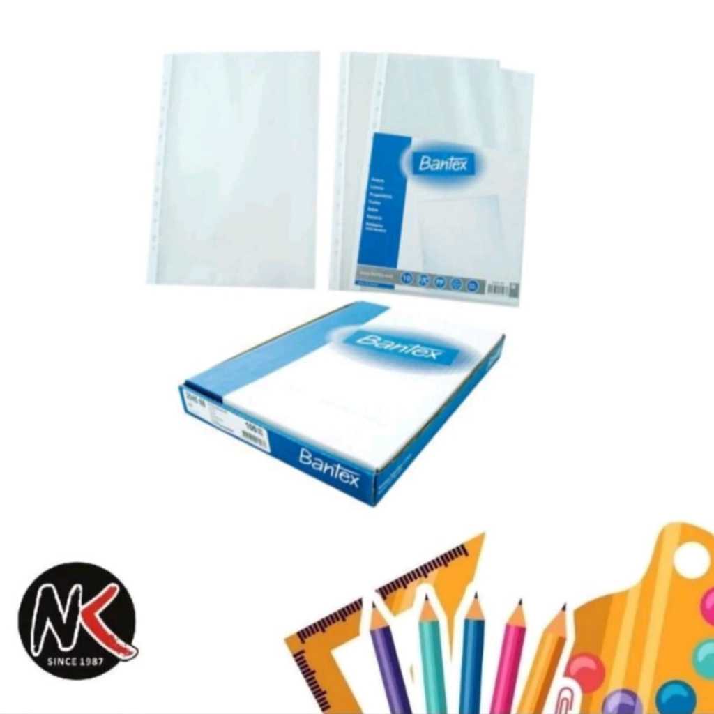 Jual Plastik Pocket BANTEX 2044 F4 Clear Isi 10 Plastik | Shopee Indonesia