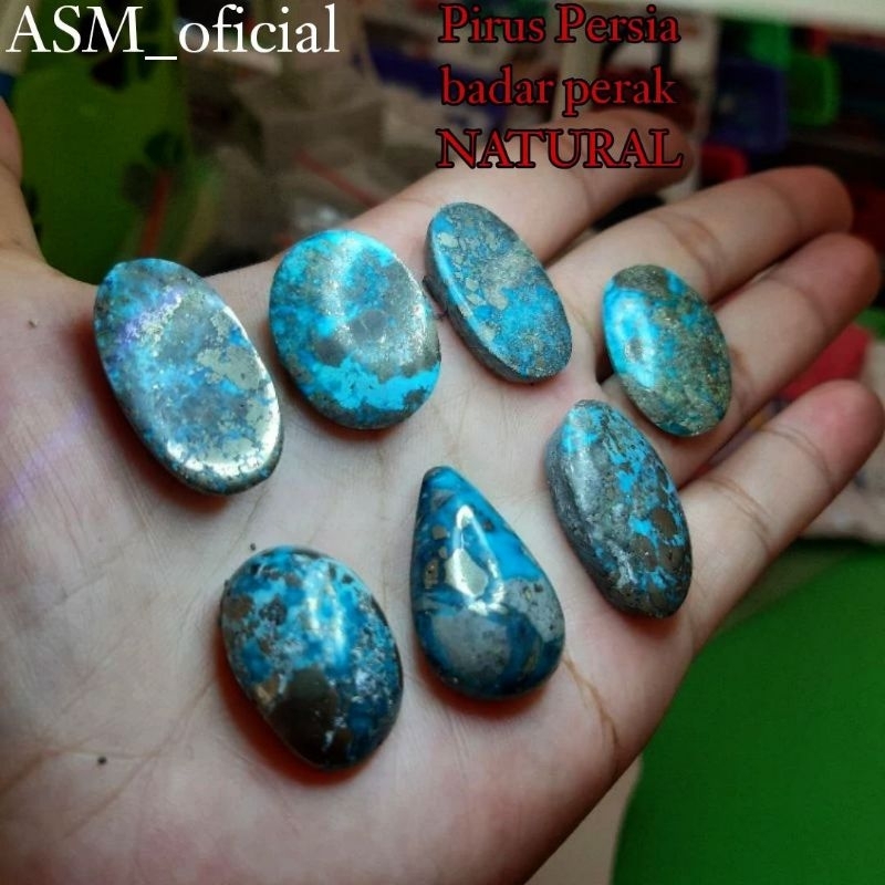 Jual permata pirus persia badar perak NATURAL | Shopee Indonesia