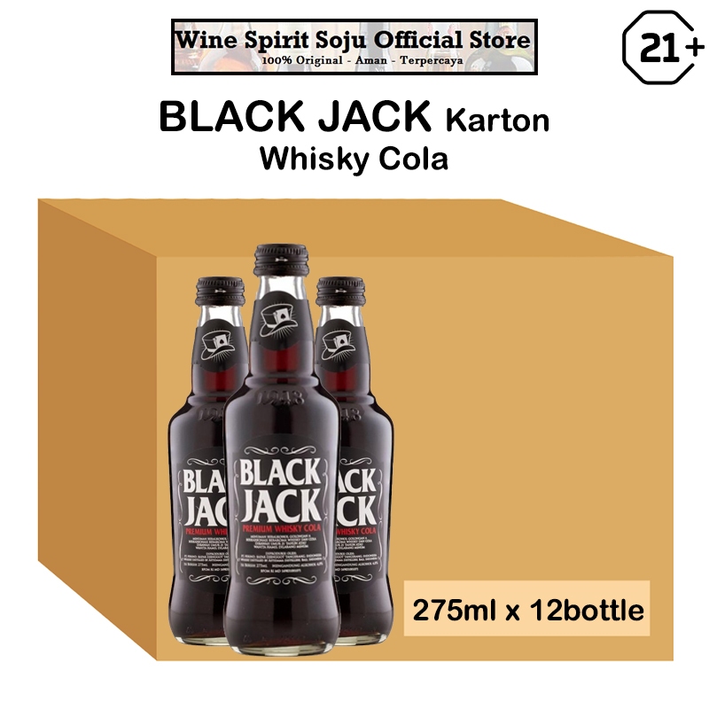 Jual Black Jack (Whisky Cola) 275ml x 12botol (Karton) | Shopee Indonesia