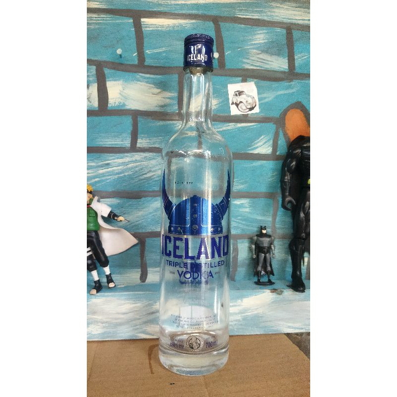 Jual botol kosong bekas iceland 700 ml pajangan koleksi | Shopee Indonesia