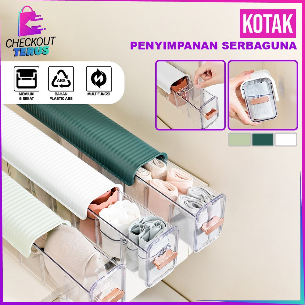 Jual CT C971 Kotak Penyimpanan Serbaguna Tempel Dinding Drawer ...