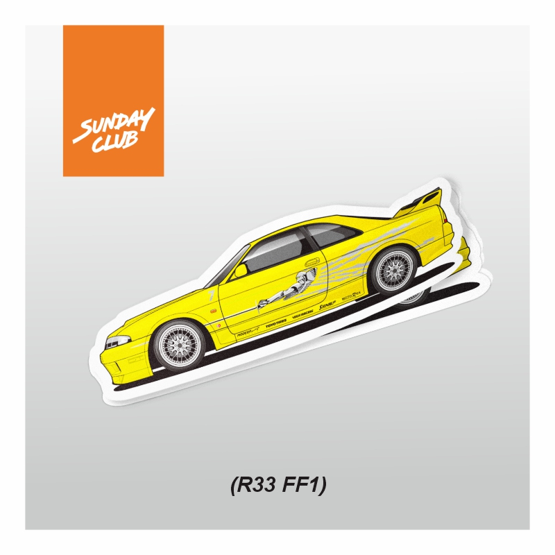 Jual Sunday Club - Sticker Satuan Fast Furious Nissan Skyline R33 Leon ...