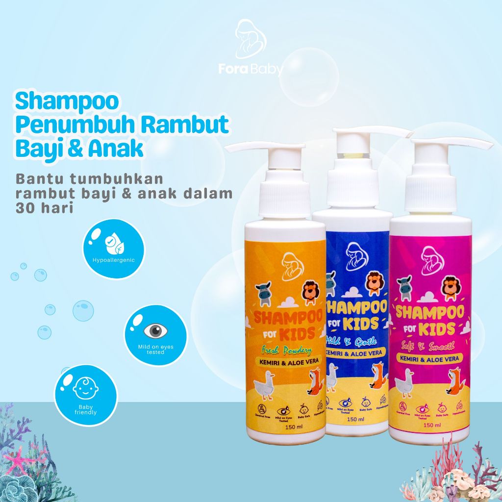 Jual Fora Natures Shampoo Penumbuh Rambut Bayi & Anak 150ml | Shopee ...