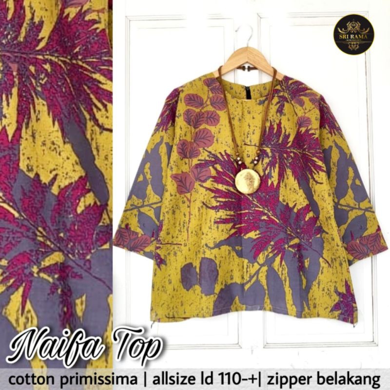 Jual NAIFA TOP/BATIK KERJA/BATIK SOLO/BATIK BLOUSE/BATIK SOLO MURAH | Shopee Indonesia