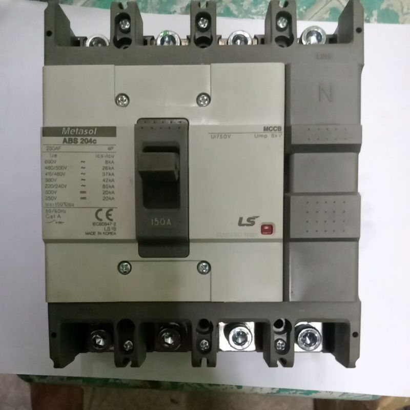 Jual mccb ls metasol 4p 150a original | Shopee Indonesia