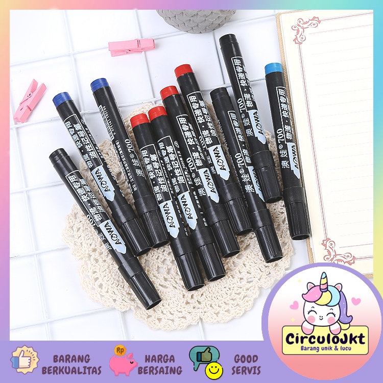 Jual Spidol Permanent Spidol Hitam Biru Merah Marker Marker Permanen ...