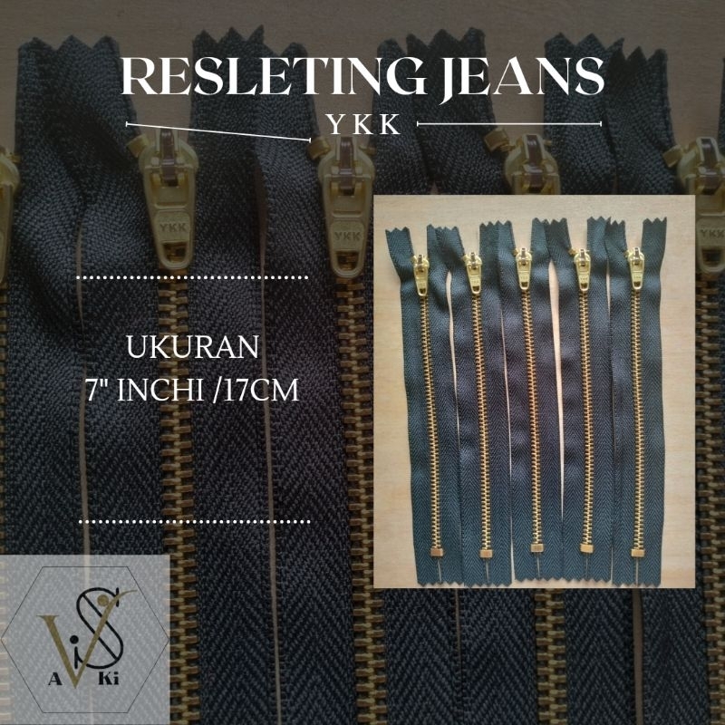 Jual Resleting Jeans MGC Merek YKK 7" Inch (17CM) | Shopee Indonesia