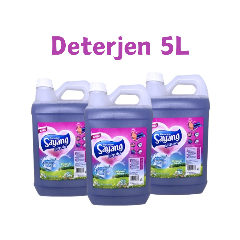 Jual Sayang Original Fresh Liquid Deterjen 5 Liter - Sabun Detergent ...