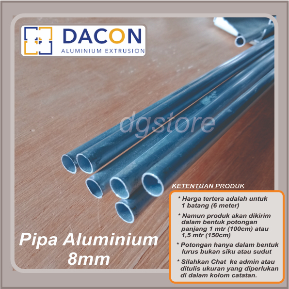 Jual Pipa Aluminium 8mm Pipa Rak Piring Pipa Antena | Shopee Indonesia