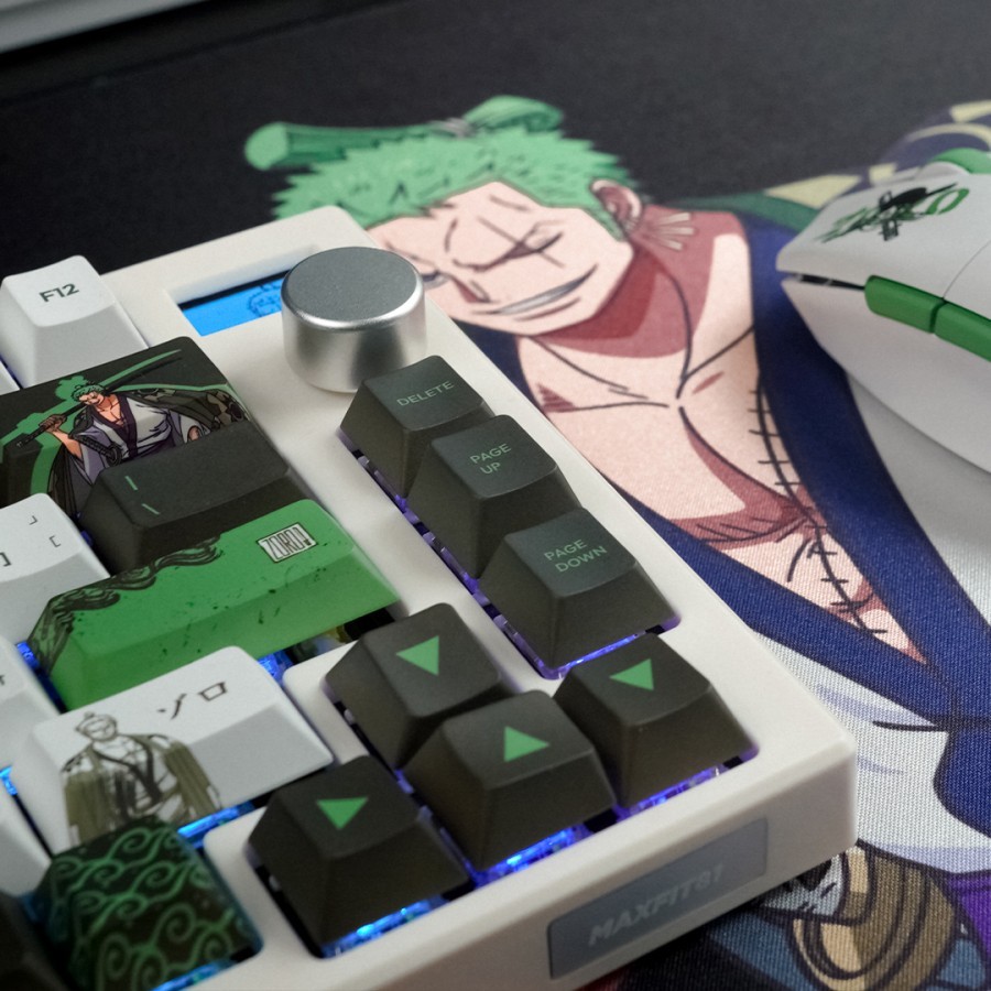 Jual Fantech One Piece Keycaps SET ZORO PBT DYE SUB Cherry Profile ...