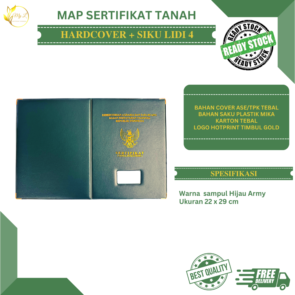 Jual My.L SAMPUL MAP SERTIPIKAT TANAH BPN / COVER SERTIFIKAT TANAH ...