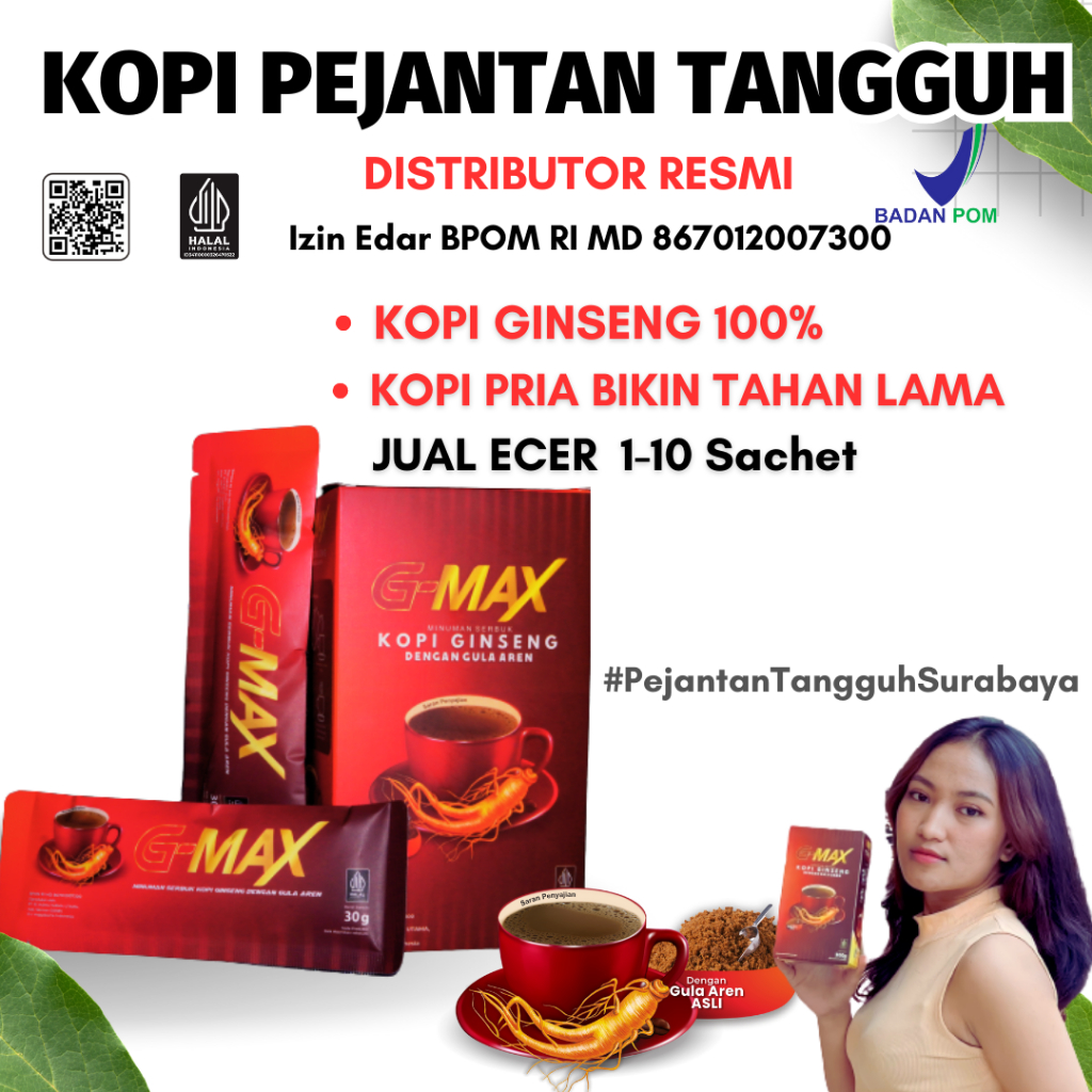 Jual [KOPI GMAX OFFICIAL JAKARTA] Produsen Distributor Resmi - Kopi g ...