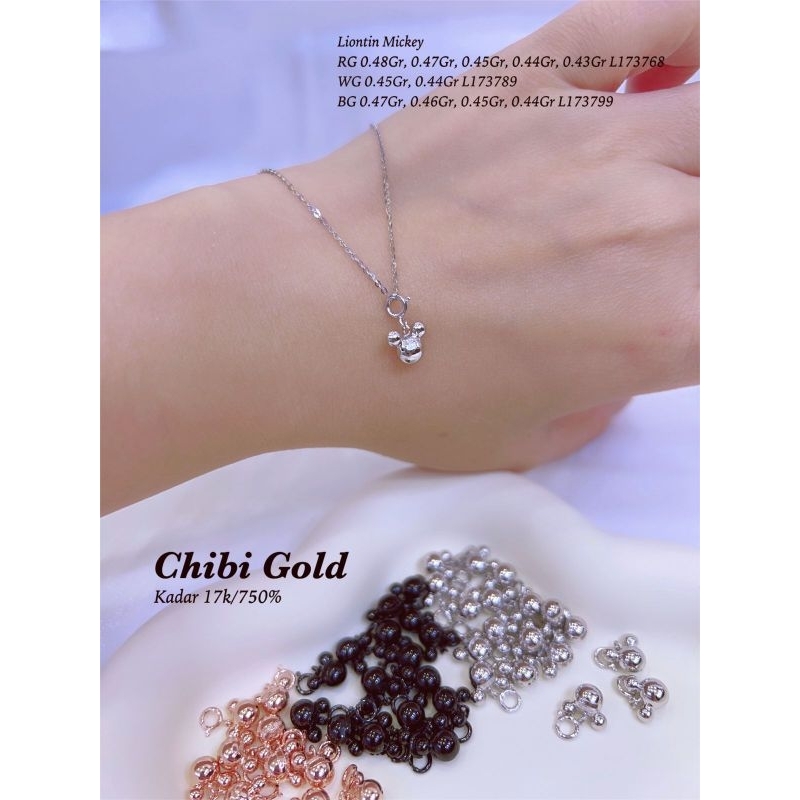 Jual CHIBIGOLD - Liontin mickey emas 750 kadar 17k chibi gold | Shopee ...
