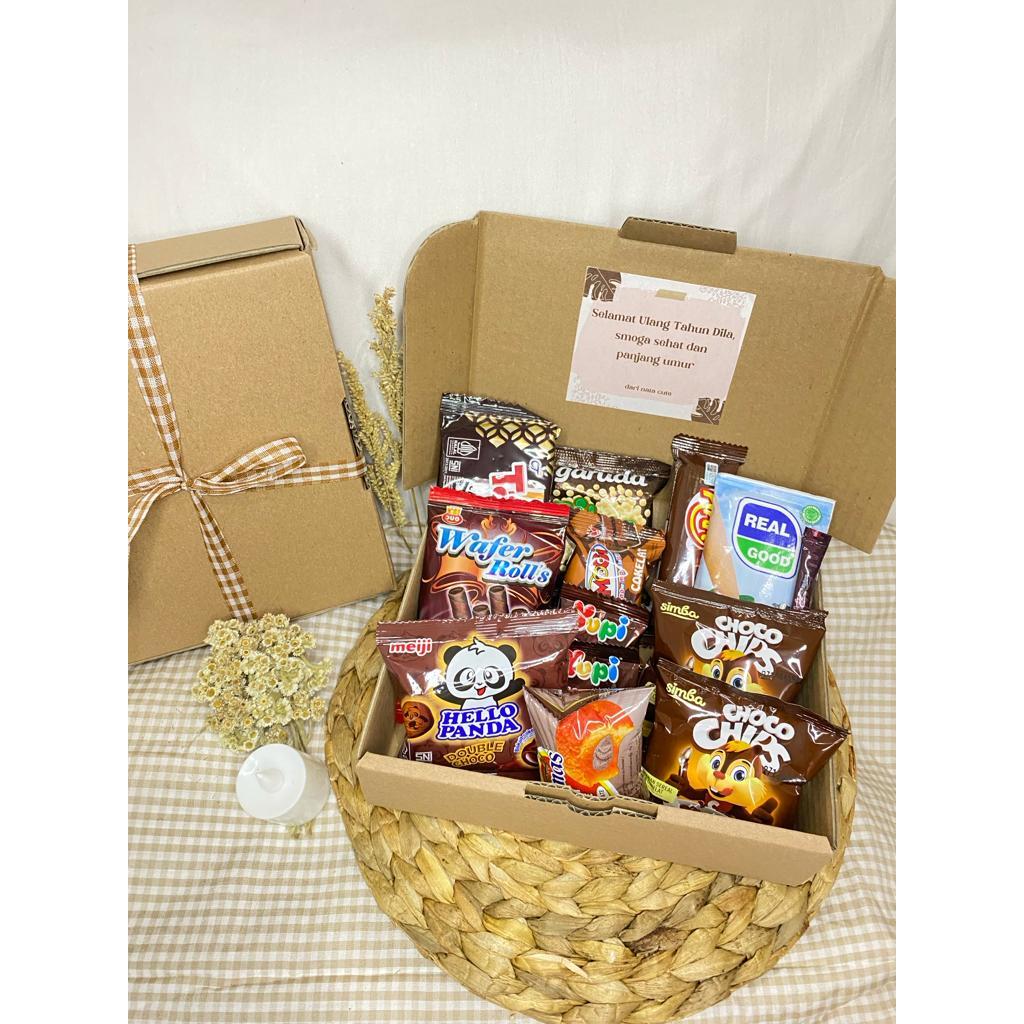 Jual Box gift box snack mini gift mini snack hampers TERMURAH | Shopee ...