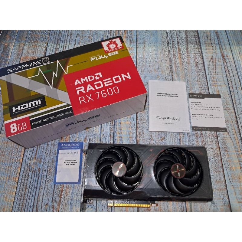Jual SAPPHIRE Radeon RX 7600 PULSE 8GB OC GDDR6 | Shopee Indonesia