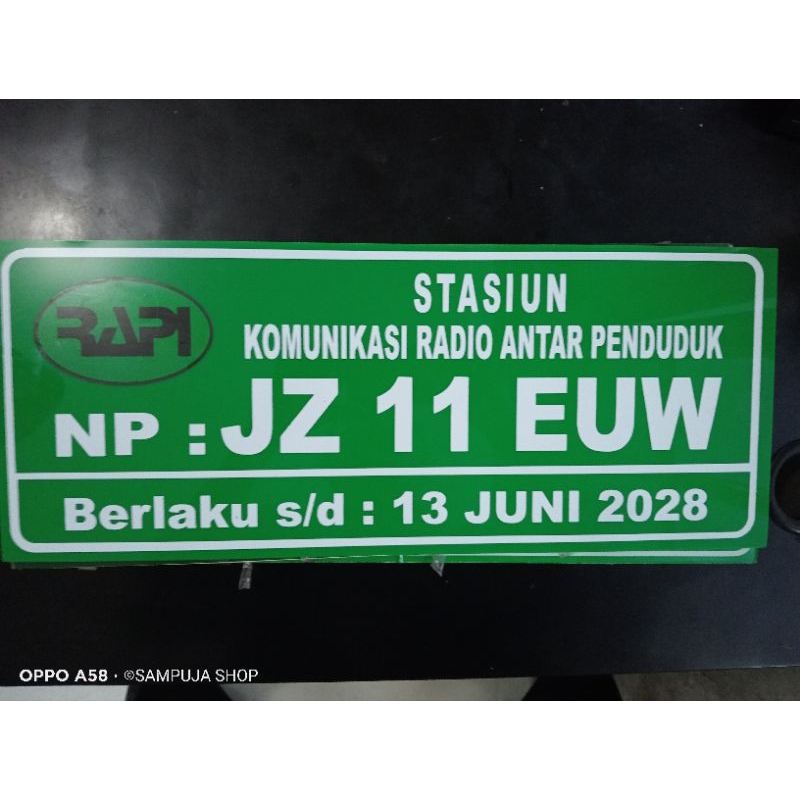 Jual Papan Callsign 10-28 RAPI | Shopee Indonesia
