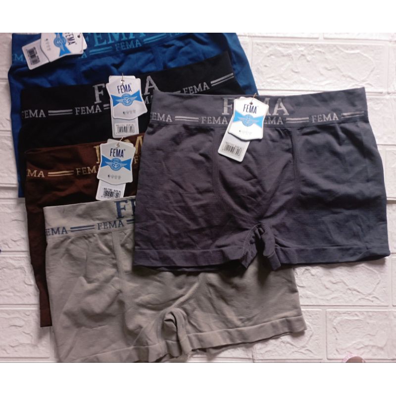 Jual Celana Boxer Fema ViBB Murah bahan knit adem halus elastis ...
