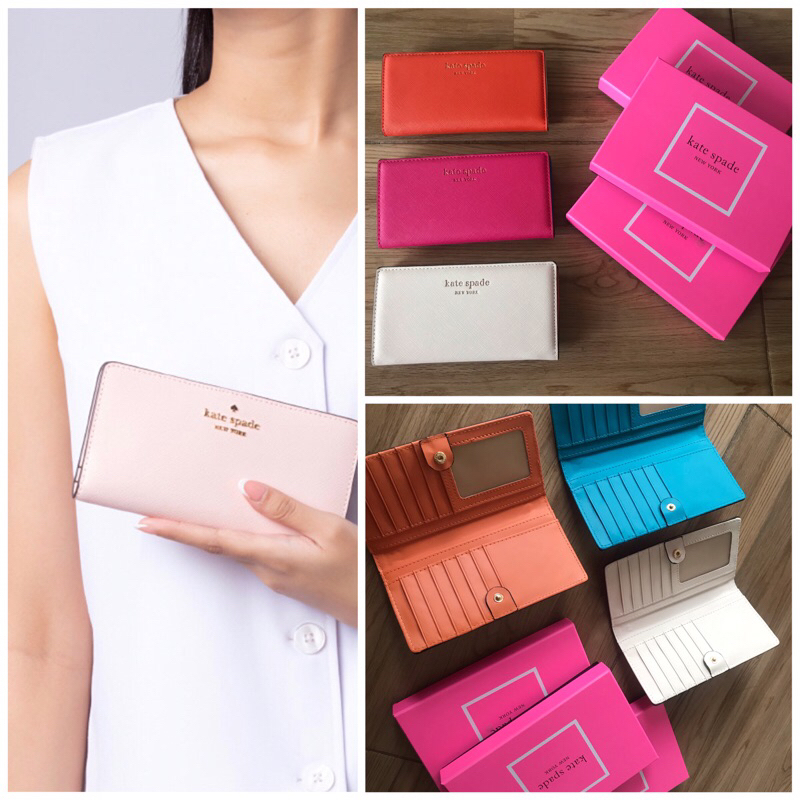 Jual dompet wanita kate spade 17x9x2cm tiga warna | Shopee Indonesia