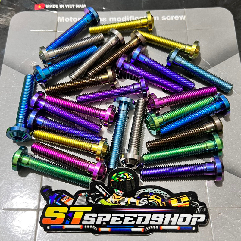 Jual Baut Titanium M 8 x 45 Drat 12 x 45 Big Head | Shopee Indonesia