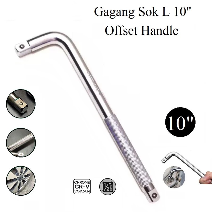 Jual Gagang Kunci Sok 1/2 x 12" / Shock L / Offset Handle Stang ...