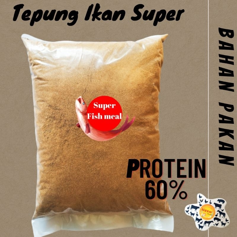 Jual TEPUNG IKAN FISH MEAL SUPER PROTEIN TINGGI REPACK 1KG | Shopee ...