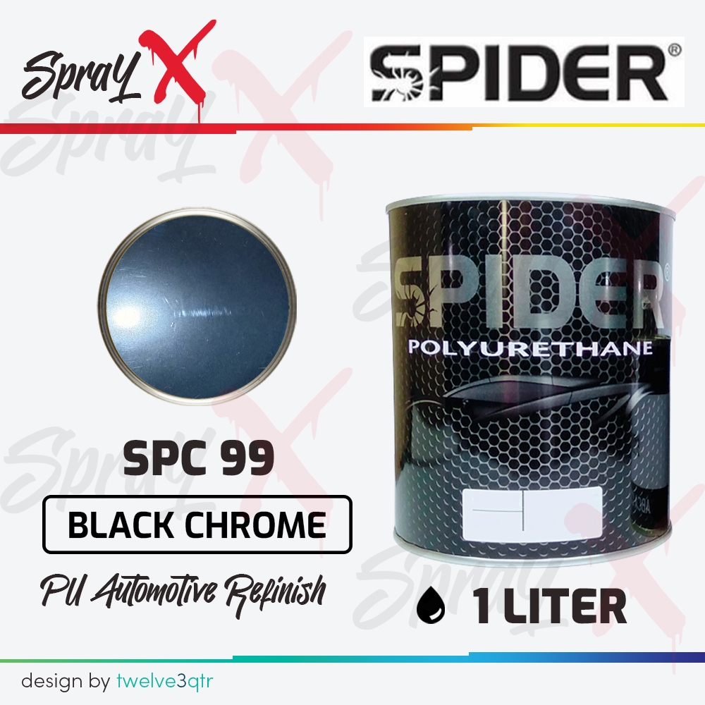 Jual SPIDER PU BLACK CHROME SPC 99 REPACK / DARK MIRROR EFFECT REPACK ...