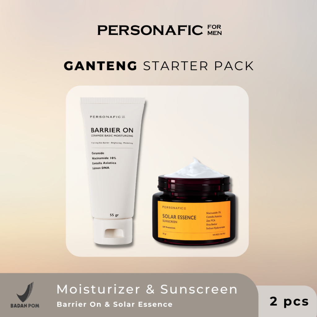 Jual PERSONAFIC Ganteng Starter Pack - Paket Skincare Pria ...