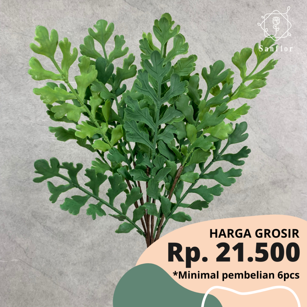 Jual DAUN SUPLIR/ BUNGA ARTIFICIAL/ TANAMAN HIAS PLASTIK/ HIASAN ...