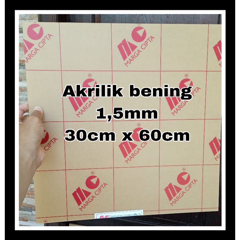 Jual Acrylic bening 1,5mm 30x60/Akrilik lembaran bening | Shopee Indonesia
