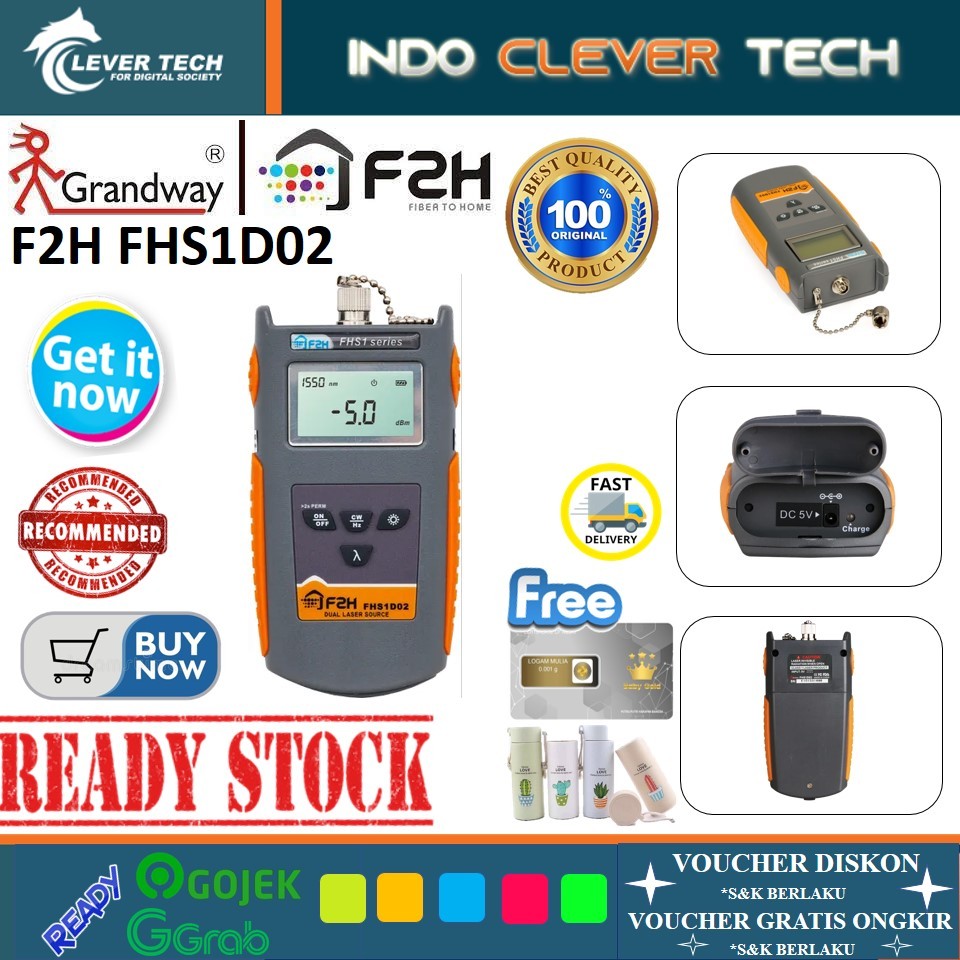 Jual Grandway FHS1D02 Single-Mode 1310/1550nm Optical Laser Source ...
