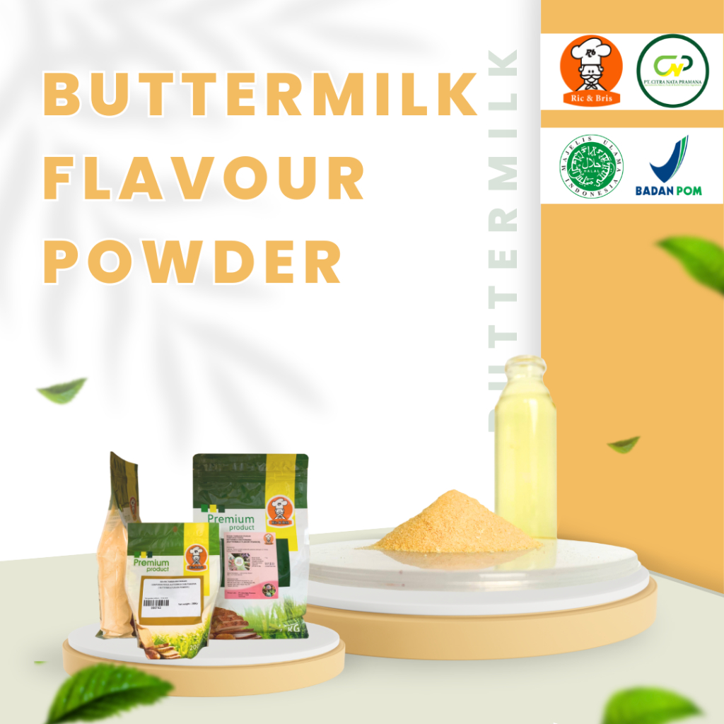Jual Buttermilk Flavour Powder / Perisa Bubuk Buttermilk / Perasa Bubuk ...
