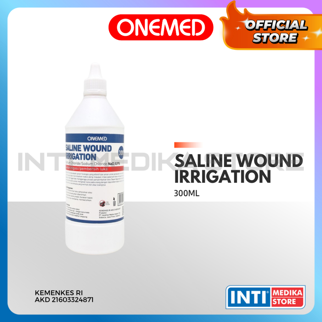 Jual ONEMED - Pembersih Luka SALINE WOUND IRRIGATION | Cairan Irigasi P3K | Shopee Indonesia