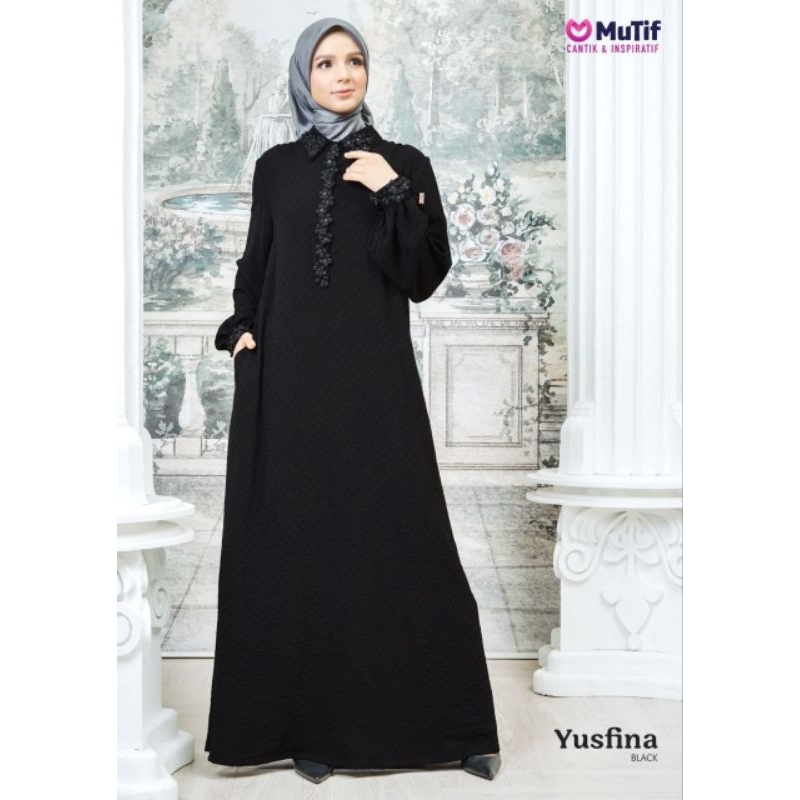 Jual Baju Gamis Mutif Yusfina / Gamis Dewasa / Mutif Terbaru / Gamis ...