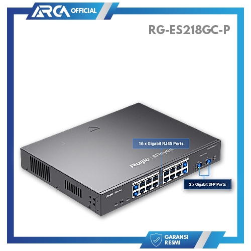 Jual Ruijie Reyee RG-ES218GC-P 18Port Gigabit SmartCloud Managed PoE Switch | Shopee Indonesia