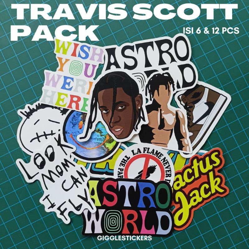 Jual Sticker Pack Travis Scott | Shopee Indonesia