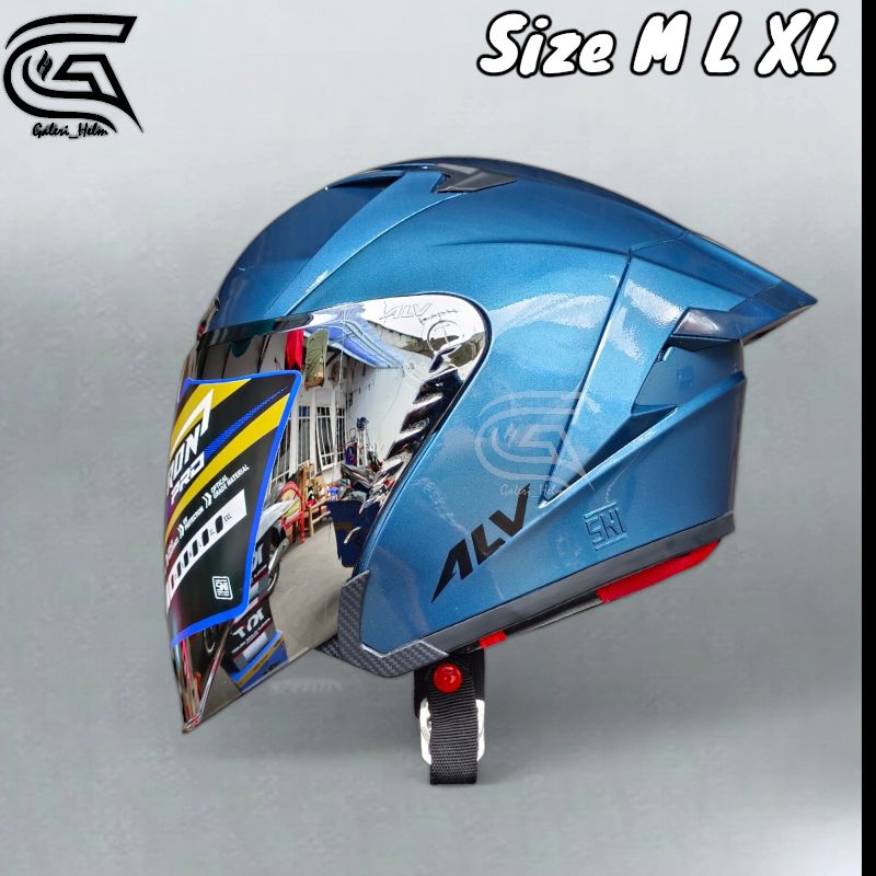 Jual HELM ALV ULTRON PRO SOLID DARK TAIL GLOS|HALF FACE | Shopee Indonesia