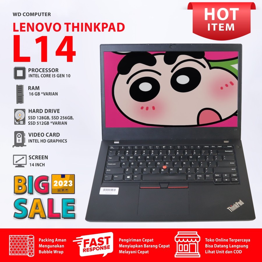 Jual Laptop Lenovo L14 Intel Core I5 Gen 10 I Ram 32 Gb Ssd 1 TB NVME I WIndows 11 I Mouse Dan ...