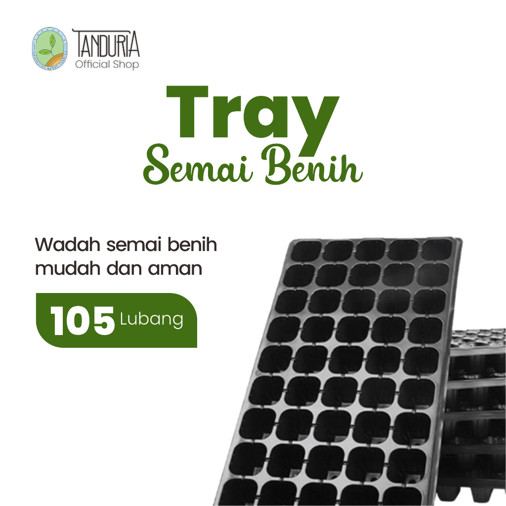 Jual TANDURIA - Tray Semai 105 Lubang Traypot Pot Seed Tray | Shopee ...