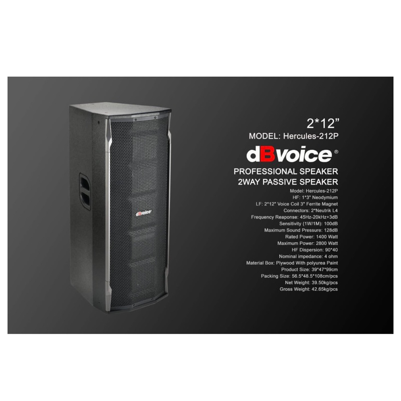 Jual Speaker Pasif db Voice Hercules 212 P Original 12 inch dbvoice ...