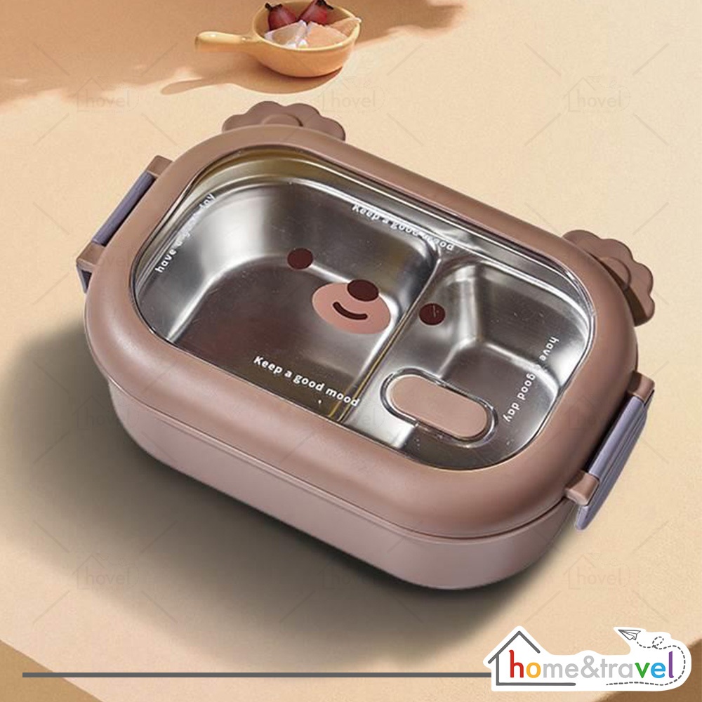 Jual HOVELSHOP Tempat Bento Anak Bekal Makan Lucu Lunch Box Beruang ...