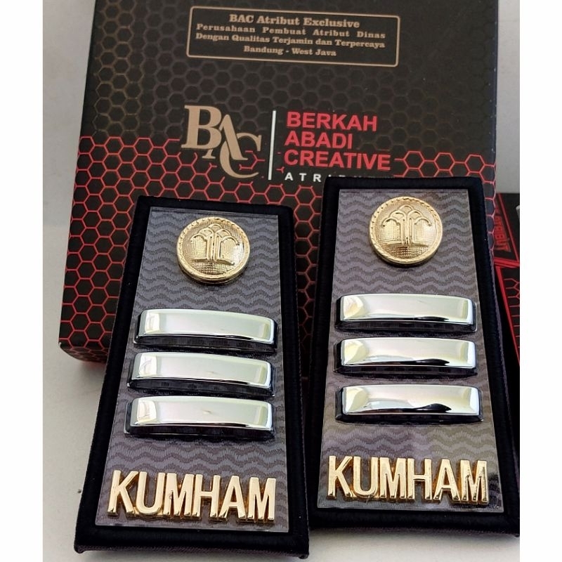 Jual Pangkat Pdh Kumham 2C Terbaru Balok Polos Kain Akrilik Exclusive ...