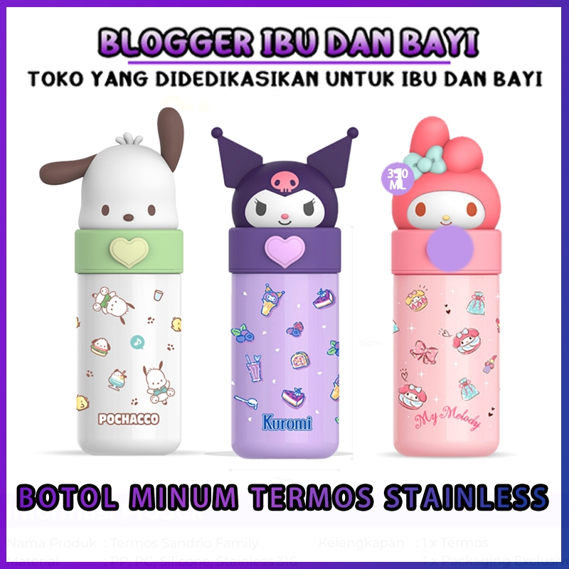 Jual Botol Minum Termos Stainless Anak 350ML Stainless Steel Insulated ...
