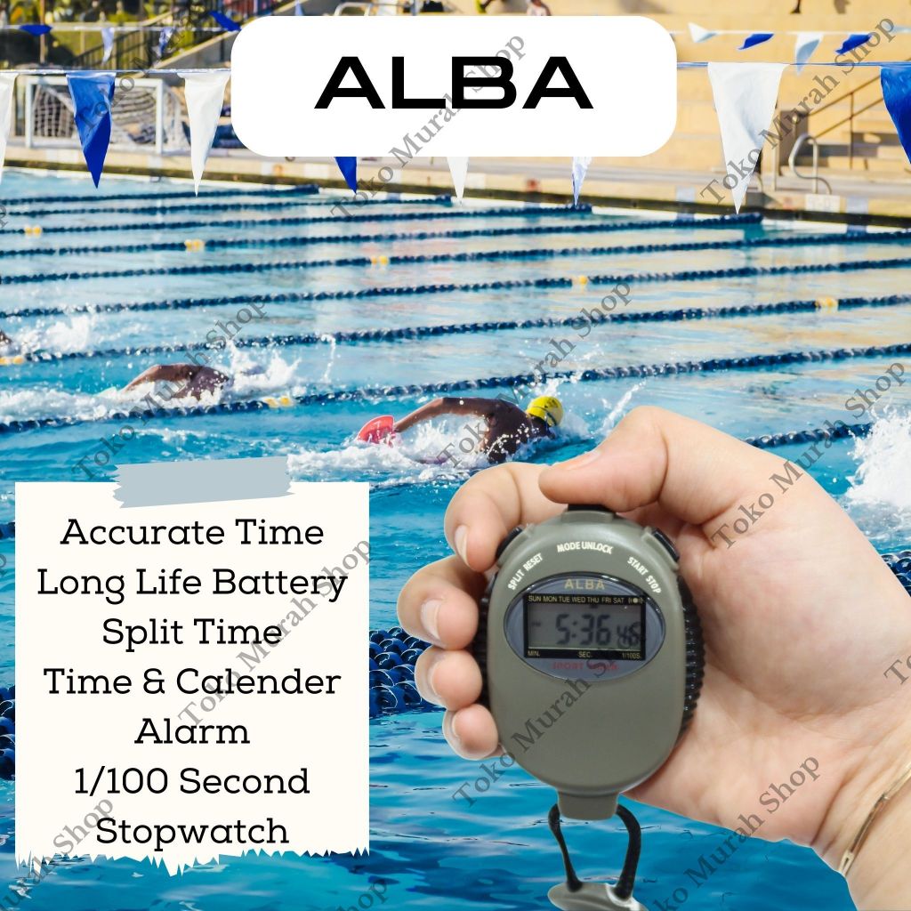 Jual Stopwatch ALBA SW-01 - Abu-abu / Gray | Shopee Indonesia